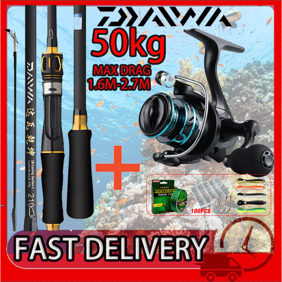 DAIWA 2025 New Fishing Rod Set Combos Reel Rod Joran Batang Pancing ...