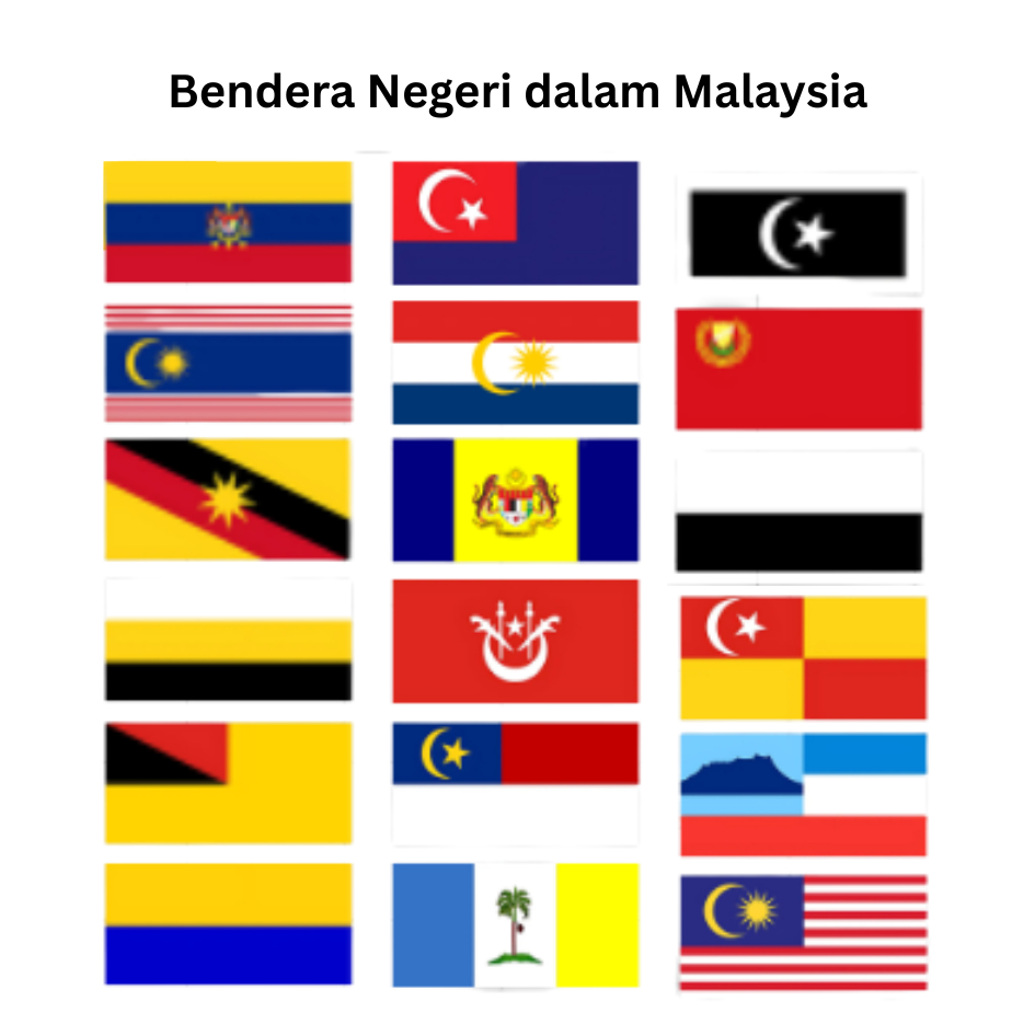 Hiasan Merdeka Laminated Bendera Negeri dalam Malaysia 4cm | Shopee ...