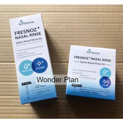 FRESNOZ NASAL RINSE (SALINE NASAL RINSE KIT) STARTER PACK/REFILL ...