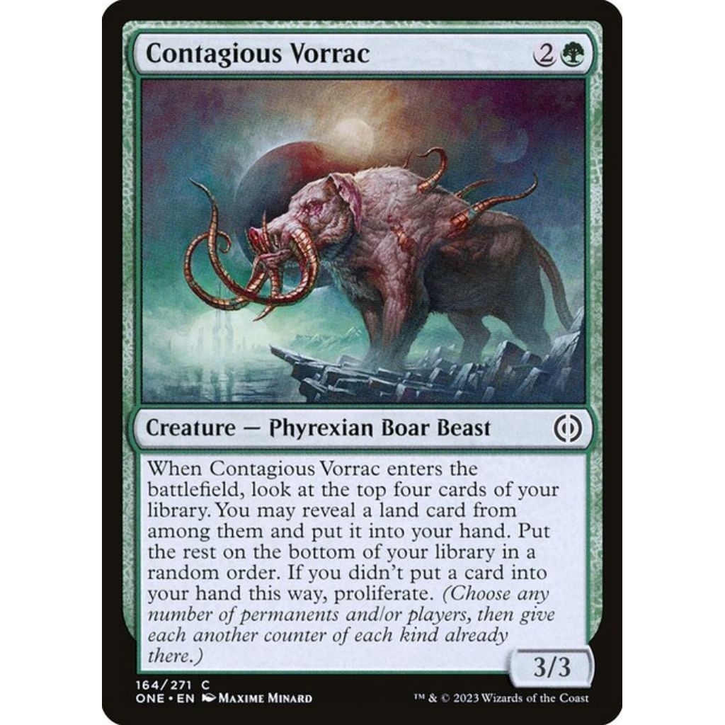 Magic the Gathering - Contagious Vorrac (ONE ) | Shopee Malaysia