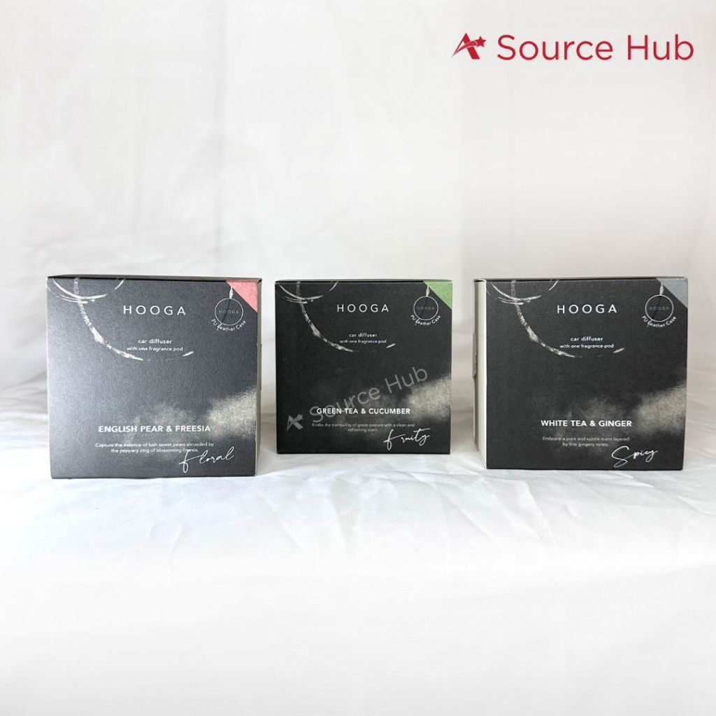Genuine Hooga Car Fragrance Perfume & Refill Pack Scented Sachet Air ...