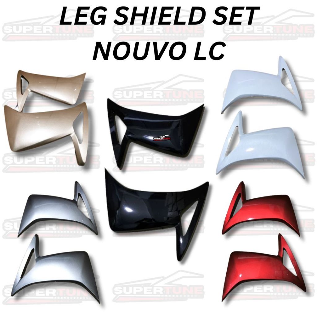 LEGSHIELD SET YAMAHA NOUVO LC [R&L] LEG SHIELD NOUVO LC COVER TEPI DADA ...