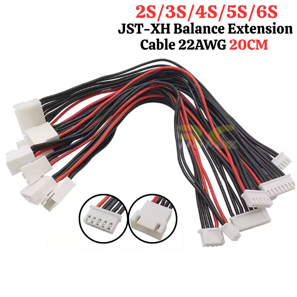 Balance Extension Cable 2S 3S 4S 5S 6S JST-XH 22 AWG 100/200mm Balance ...