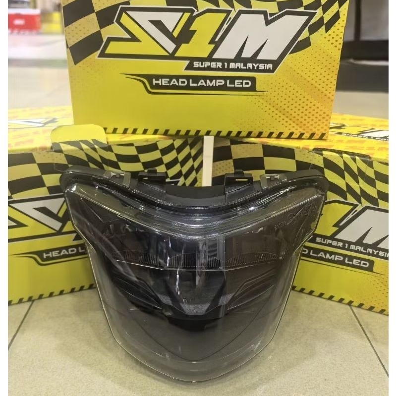 (HARGA RUNTUH) S1M Y15 V1 LED HEAD LAMP -SMOKE | Shopee Malaysia