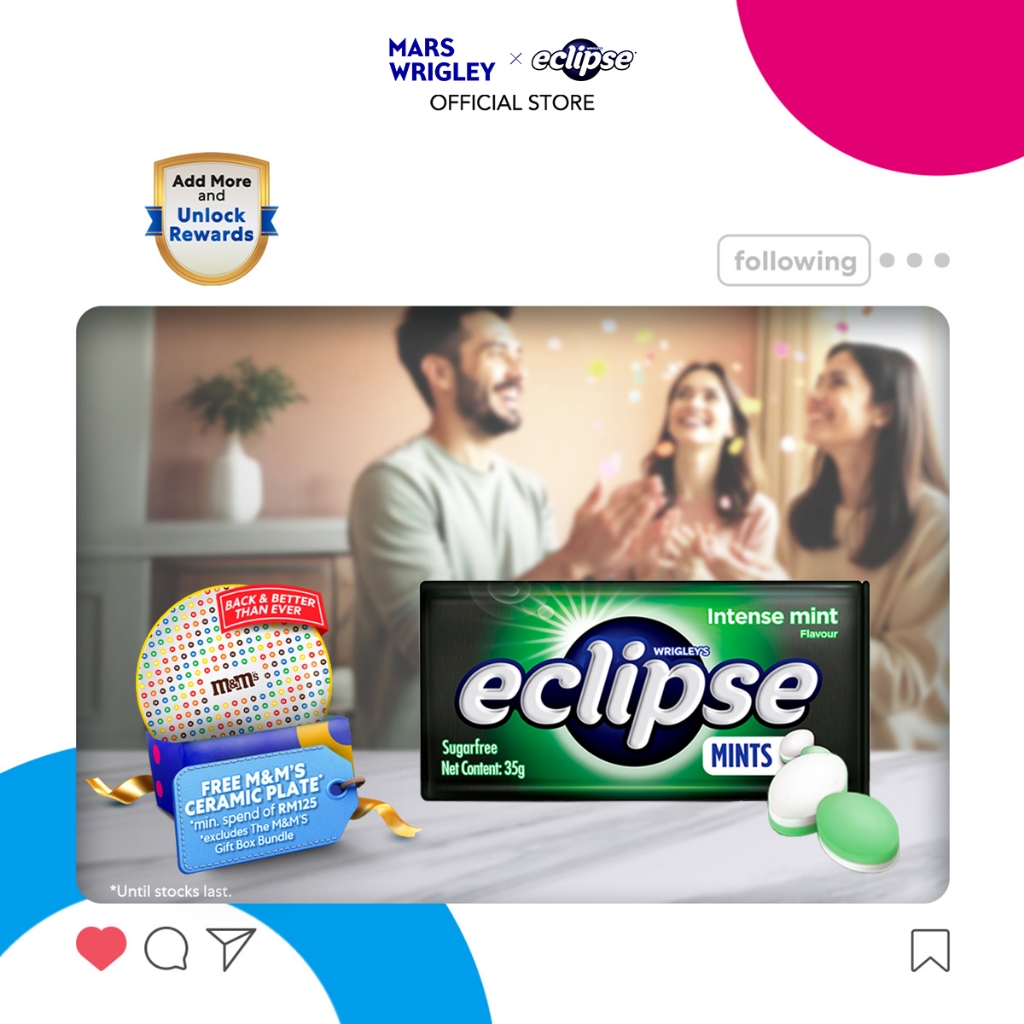 [Bundle Promo -20%] Eclipse Mints Intense Mint Tins 35g Candy / Sugar ...