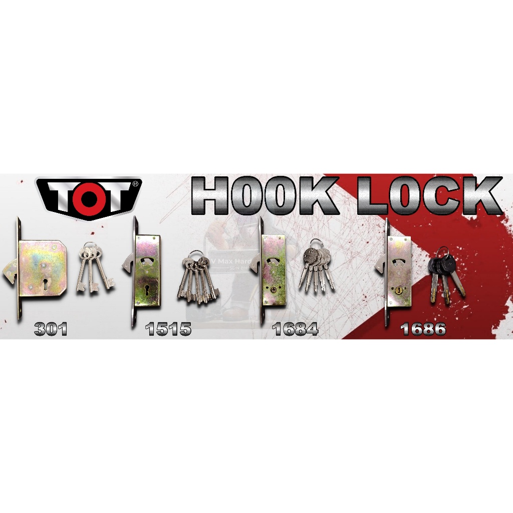 TOT MORTISE HOOK LOCK & DOOR LOCK & SLIDING DOOR LOCK 1684 , 1515 ,1686 ...