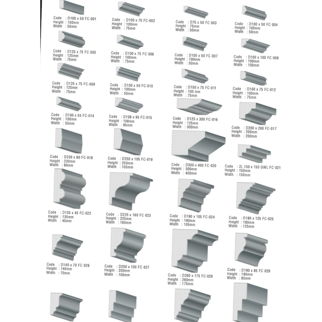 decorative coping /coping bunga/cornice | Shopee Malaysia