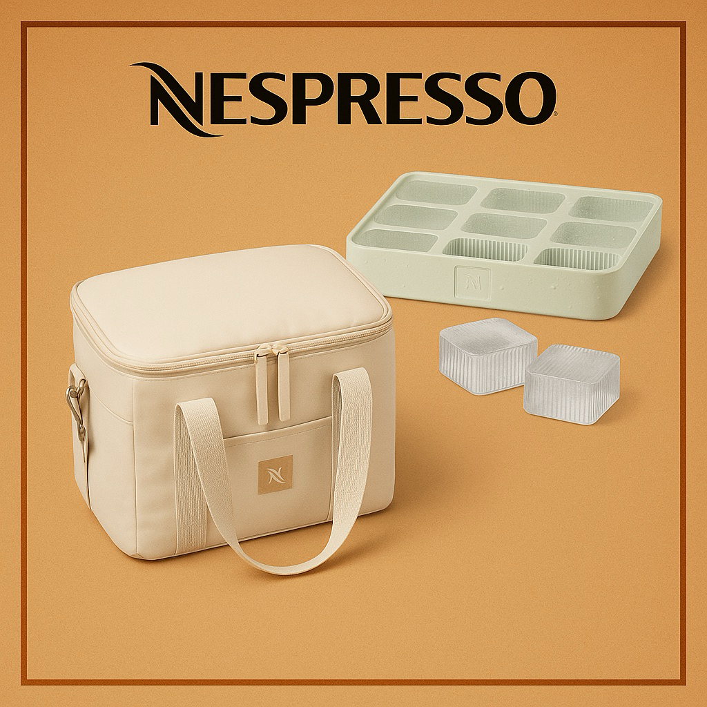 Nespresso Accessories Barista Ice Tray / Cooler Bag / Upcycled Tote Bag ...