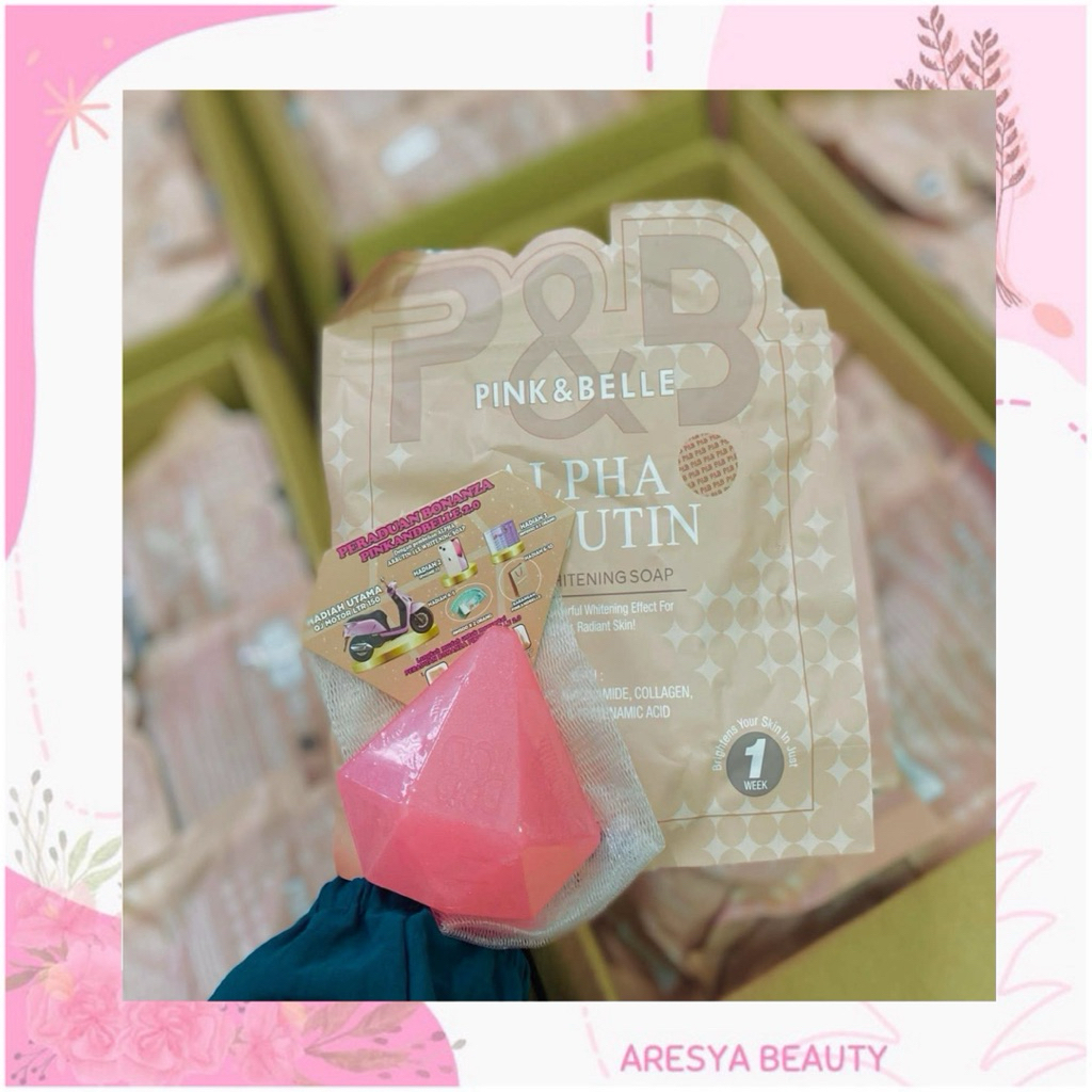 PINK & BELLE ARBUTIN WHITENING SOAP PINK AND BELLE FOR ALL SKIN TYPE ...