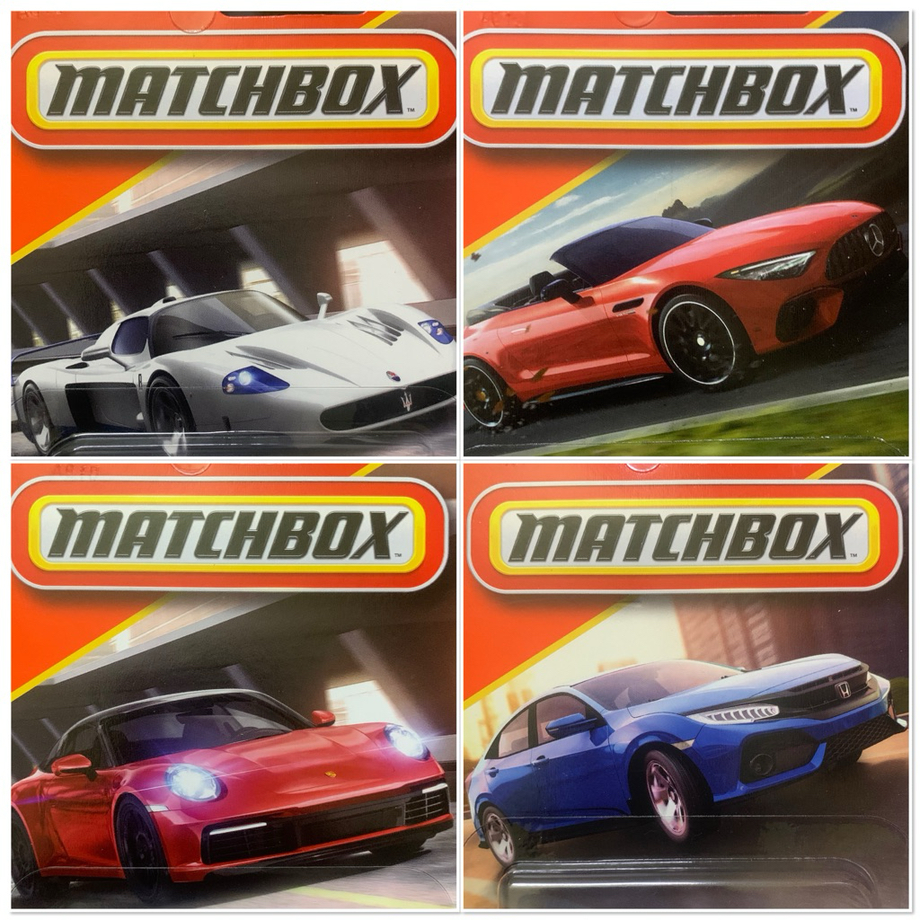 MATCHBOX MASERATI MC12 MERCEDES AMG HONDA CIVIC PORSCHE TARGA not hot ...