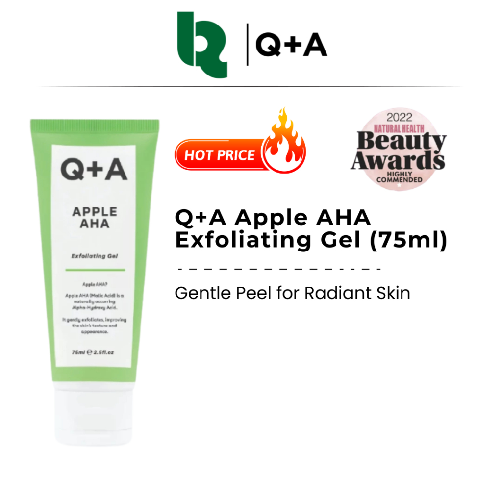 Q+A Apple AHA Exfoliating Gel (75ml) | Shopee Malaysia