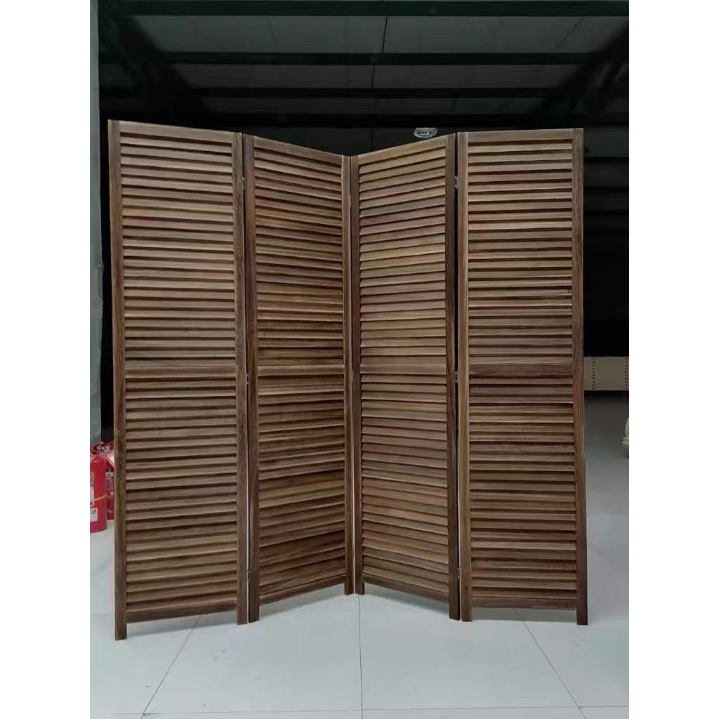 Solid Wood Dark Colour Screen Divider | Shopee Malaysia