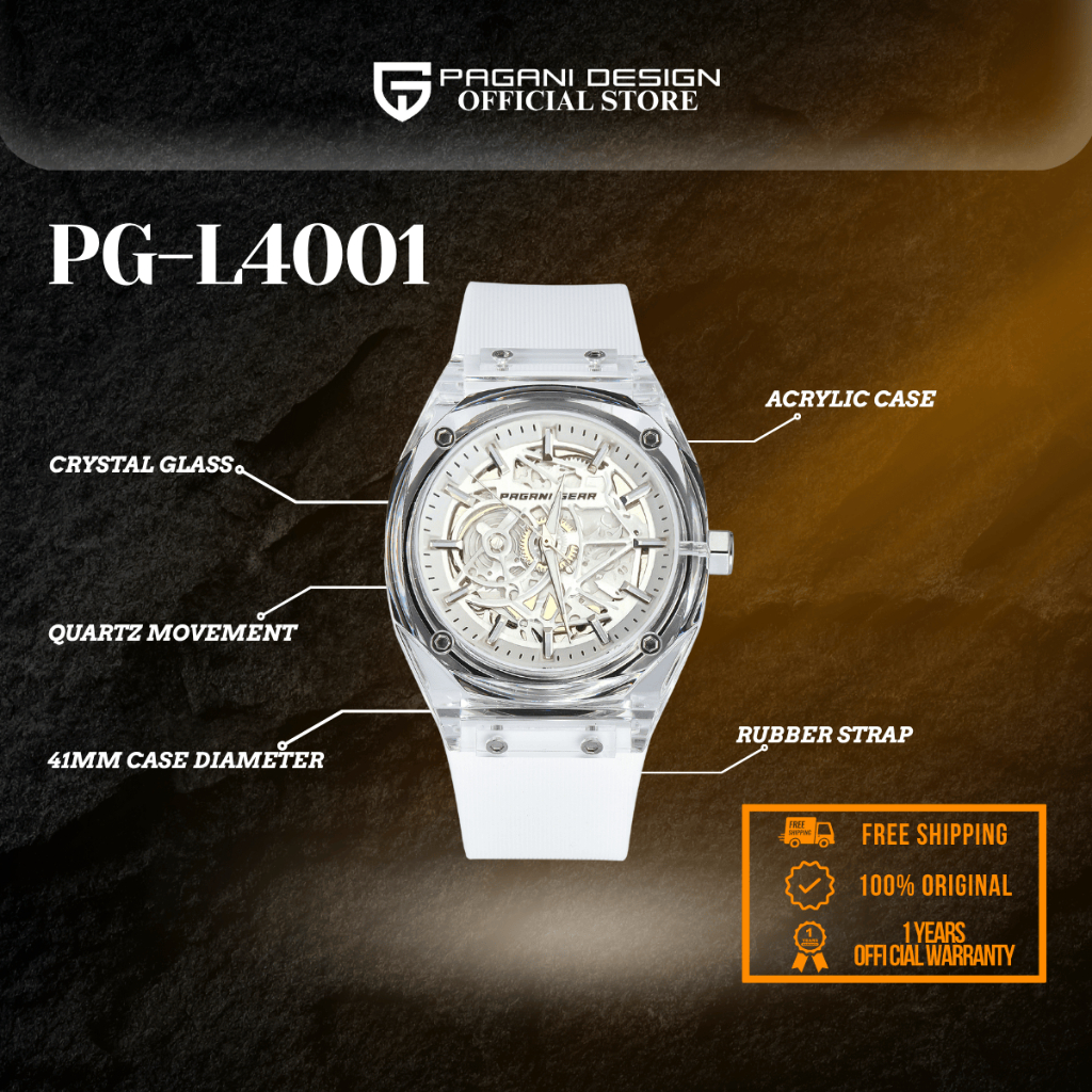 [PRE-10.10 MEGA DEALS!]Pagani Gear Jam Tangan Lelaki Men's Rubber ...