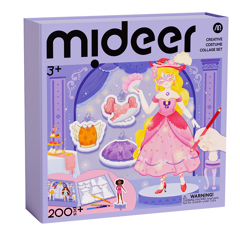 Mideer Little designer DIY post-it dress-up - Glittering ball night ...