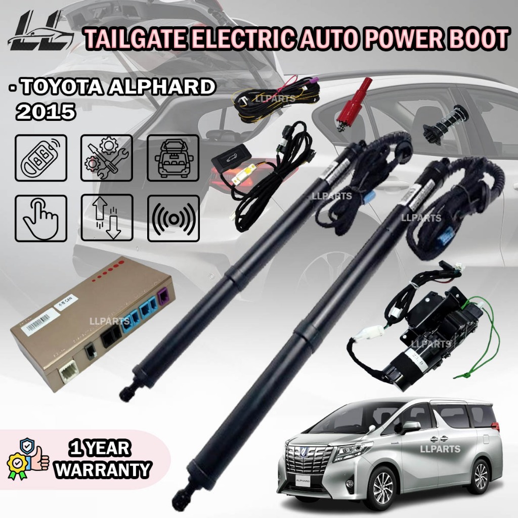 Toyota Alphard 2015 Plug&Play Electric Auto Tailgate Power Boot Soft Close Switch Foot Sensor ...