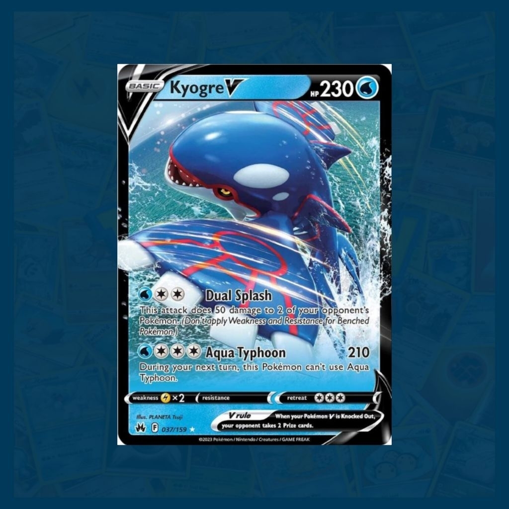 Kyogre V (037/159) Ultra Rare | Crown Zenith | Pokemon TCG Card ...