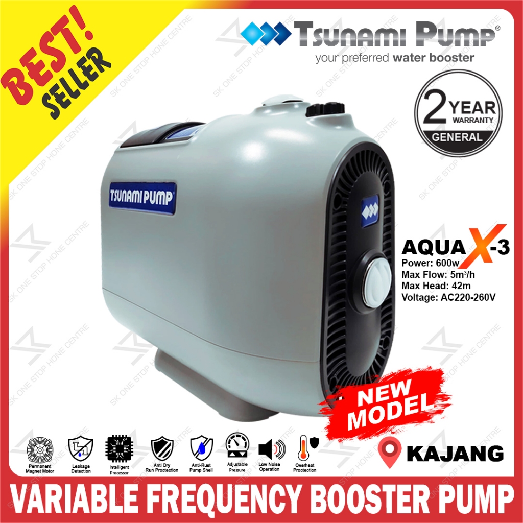 Tsunami AQUA X-3 Permanent Magnet Variable Frequency Booster Pump ( New ...