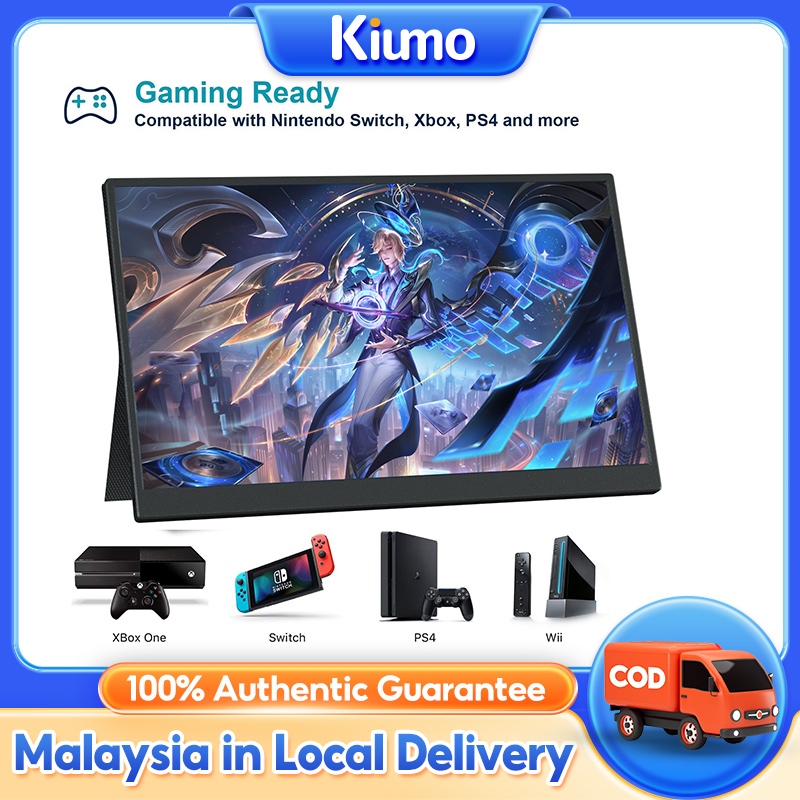 Kiumo Monitor PC 15.6 Inch Portable Monitor Nintendo Switch 60Hz Ps4 ...