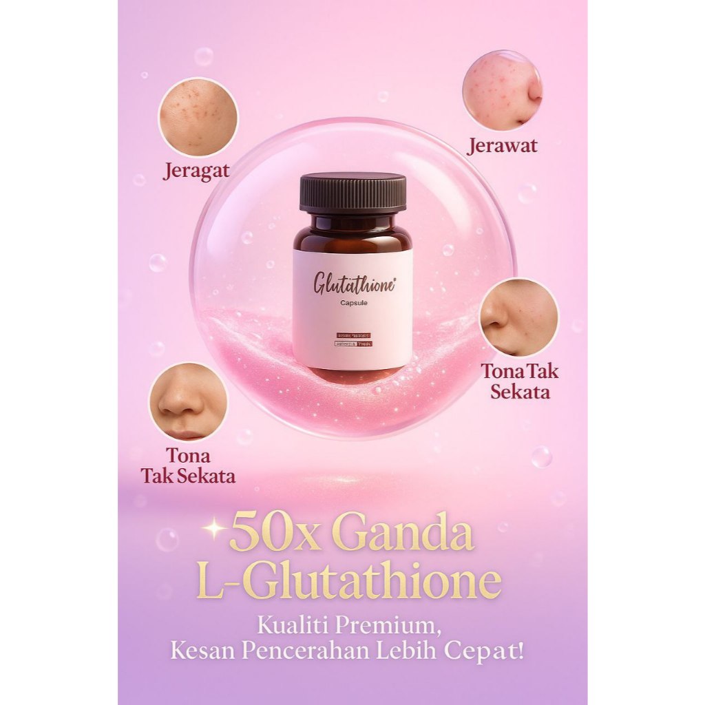 WHITELAB Booster Whitening Glutathione Supplement Gluta Kulit Putih ...