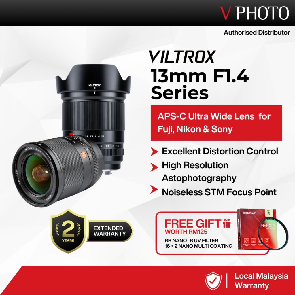 VILTROX 13mm/F1.4 XF/E/Z Auto Focus Ultra Wide Prime Angle Lens for ...