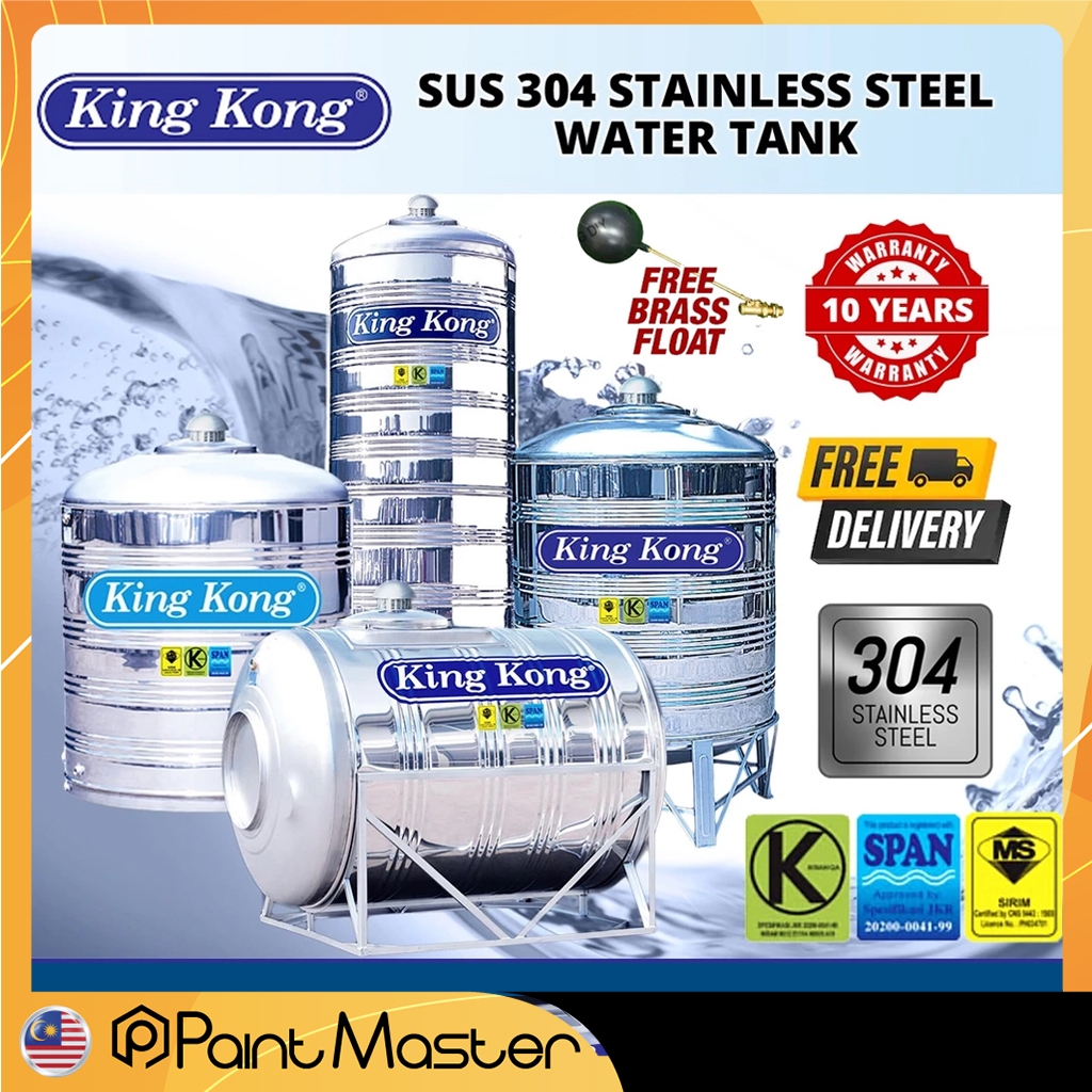 King Kong Water Tank Tangki Air SUS304 Stainless Steel | Vertical ...