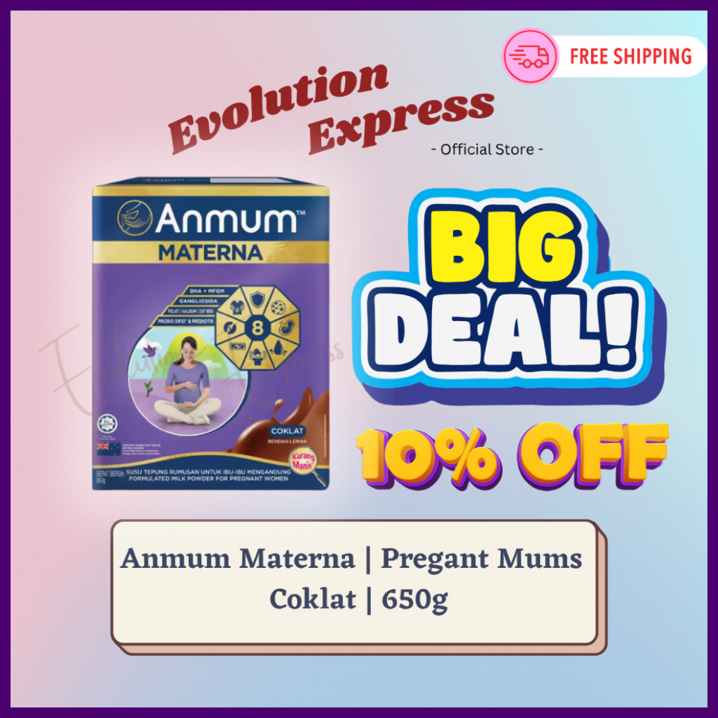 Anmum Materna Maternity Milk Chocolate 350g / 650g (EXP 08/2026) - Pregnancy Formula for Mom ...