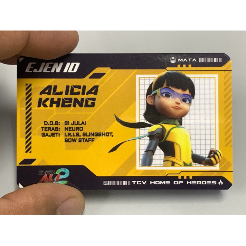 Ejen Ali Movie 2 - Ejen Alicia ID Card Limited Edition | Shopee Malaysia