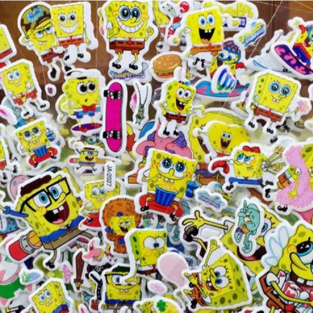 Sponge Bob Puffy Sticker | 3D Cartoon Stickers | Spongebob Squarepants ...