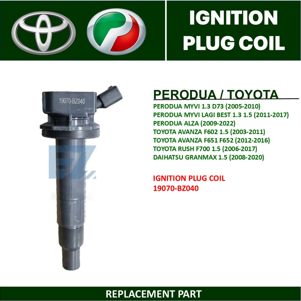 IGNITION PLUG COIL-PERODUA MYVI OLD MYVI LAGI BEST ALZA AVANZA 1.5 F602 ...