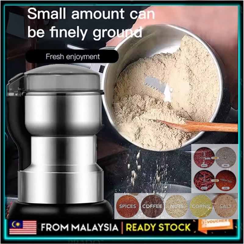 Stainless Steel Grinder 400W Msia Plug Flour Powder Coffee Grinder Bean ...