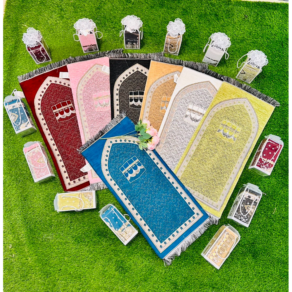 1 Set (10pcs) Sejadah With Transparent Bag Skali DoorGift Sejadah ...