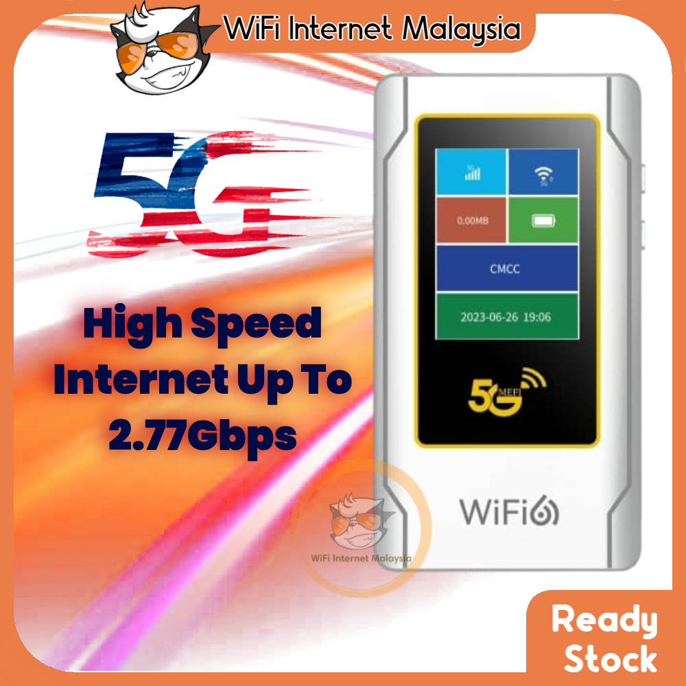 2.77Gbps High Speed WiFi 5G MiFi WiFi6 Portable Pocket Modem MOD Mini ...