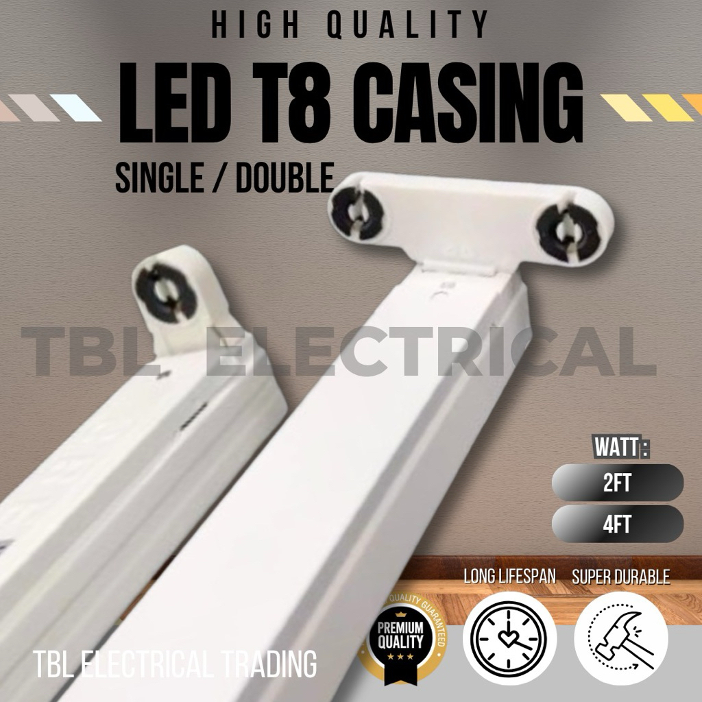LED T8 Casing Fitting led T8 Single Casing 2ft 4ft 2 feet 4 feet Casing ...