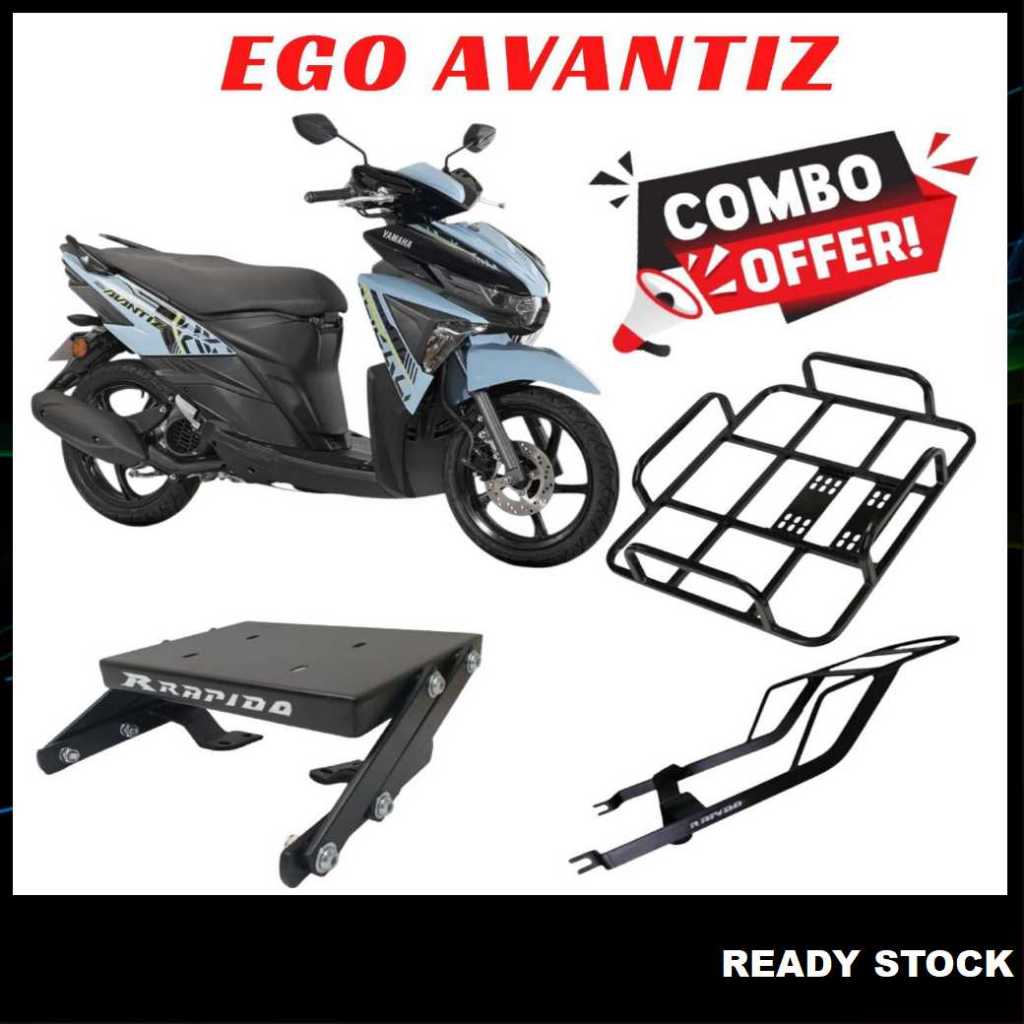 (Yamaha Ego Avantiz) Delivery Bag Rack Beg Rak+RAPIDO Adjustable Rack ...