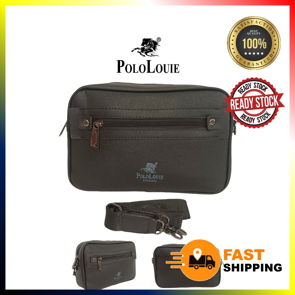 POLO LOUIE ORIGINAL BAG SLING BAG BEG LELAKI MEN BAG BRANDED | Shopee ...