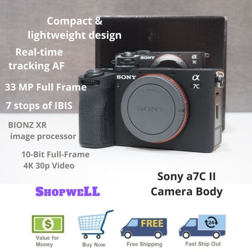 Used Sony Alpha a7C II / a7cii / a7c2 Mirrorless Digital Camera (Body ...