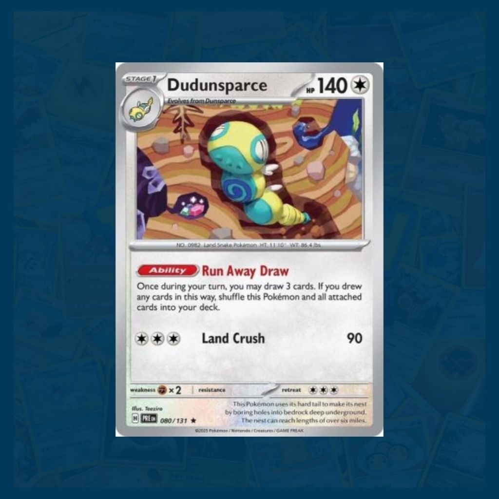 Dudunsparce (080/131) Holo Rare | Prismatic Evolution | Pokemon TCG ...