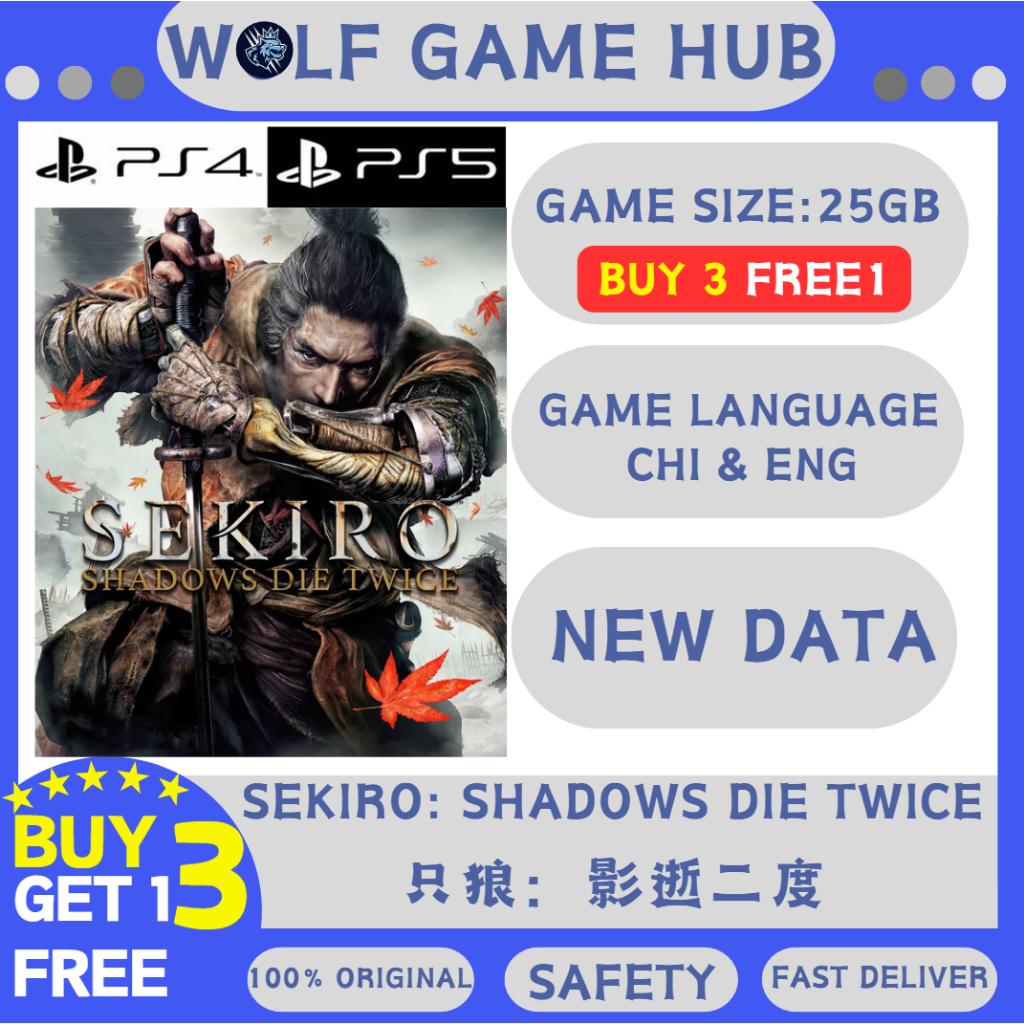 Sekiro: Shadows Die Twice ( PS4 & PS5 ) Game Digital Download Permainan Digital Muat Turun ...