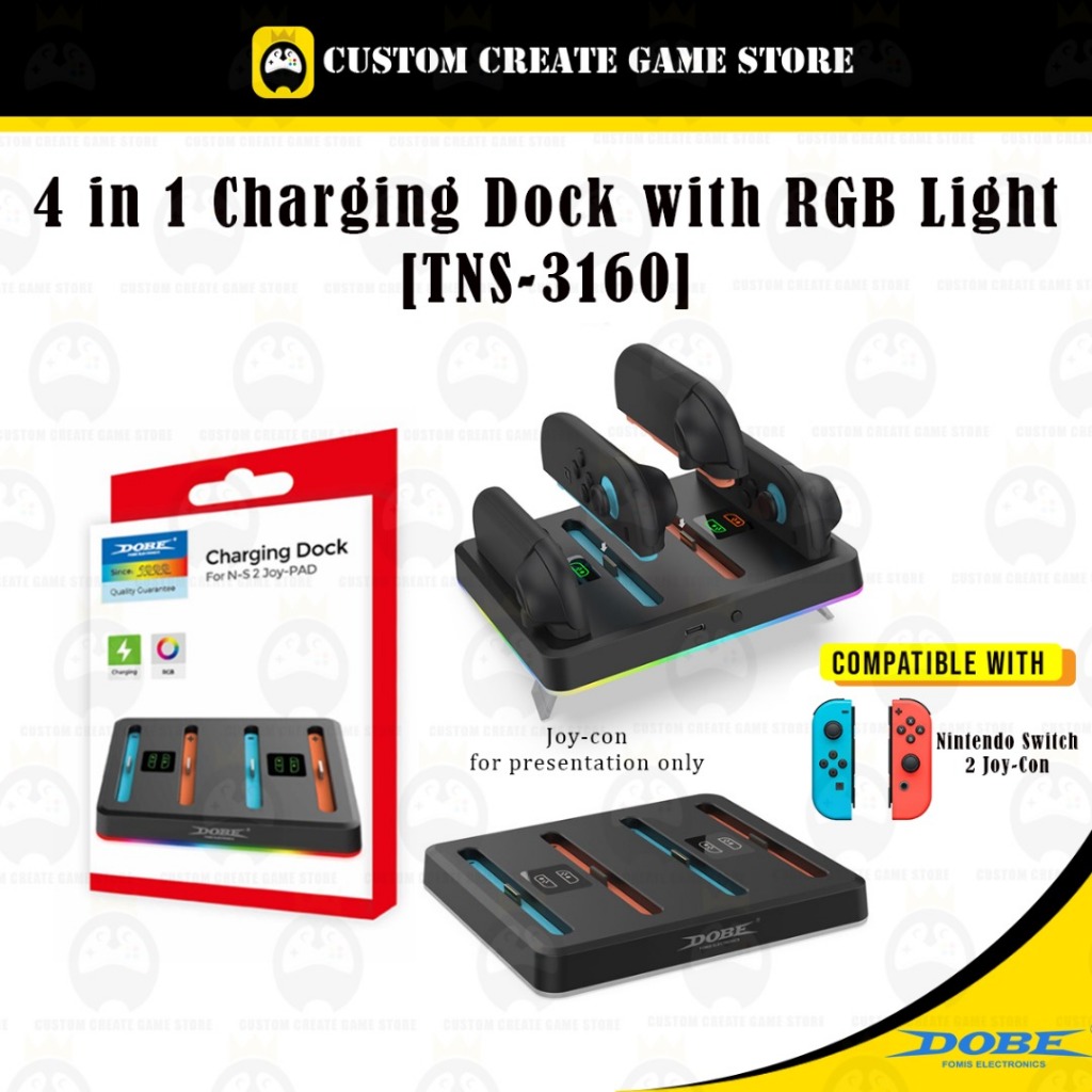 DOBE Charging Dock Charge Dock Station Switch 2 Gamepad Joystick Joycon ...