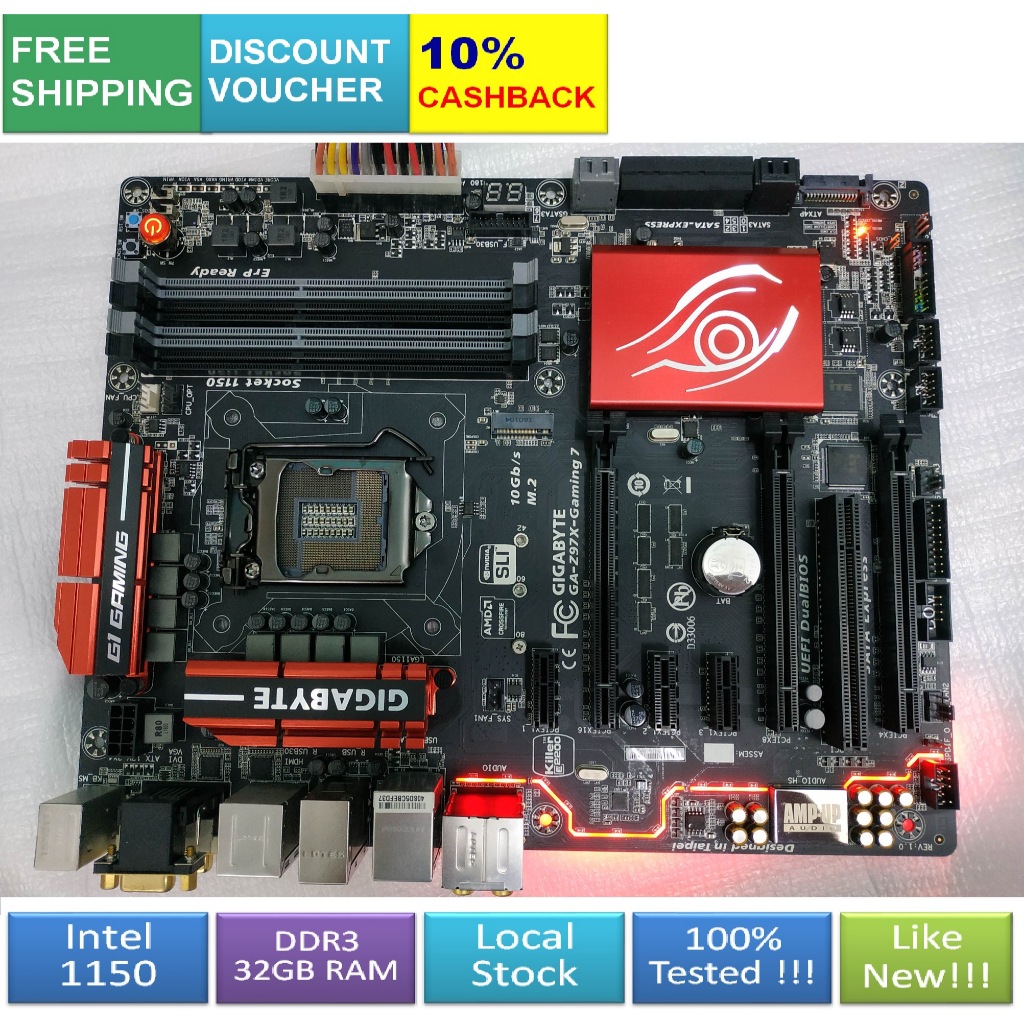 Socket 1150 (90% New !!) Gaming Motherboard Intel LGA1150 Gigabyte MSI ...