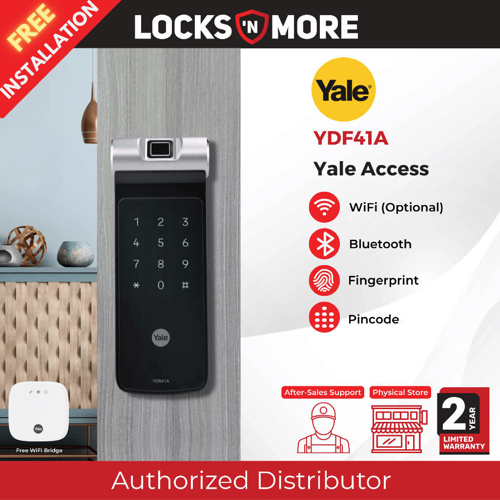 Yale YDR41 Vertibolt Smart Lock | Free Installation | 2 Years Warranty ...
