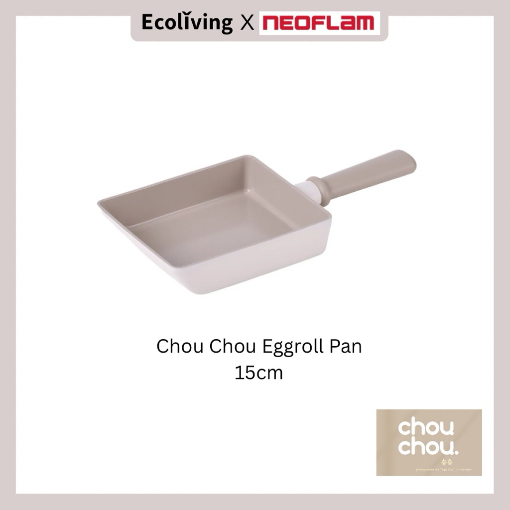 NEOFLAM Chou Chou Eggroll Pan 15cm │ Non-Stick Xtrema Ceramic Coating ...
