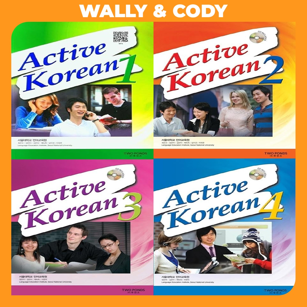 [𝐃𝐈𝐆𝐈𝐓𝐀𝐋] Active Korean Textbook • 4 IN 1 • Korean Language Study Book ...