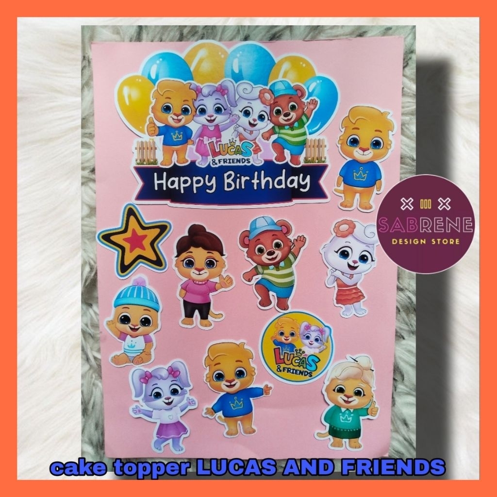 Cake Topper LUCAS AND FRIENDS READY STOCK | Shopee Malaysia