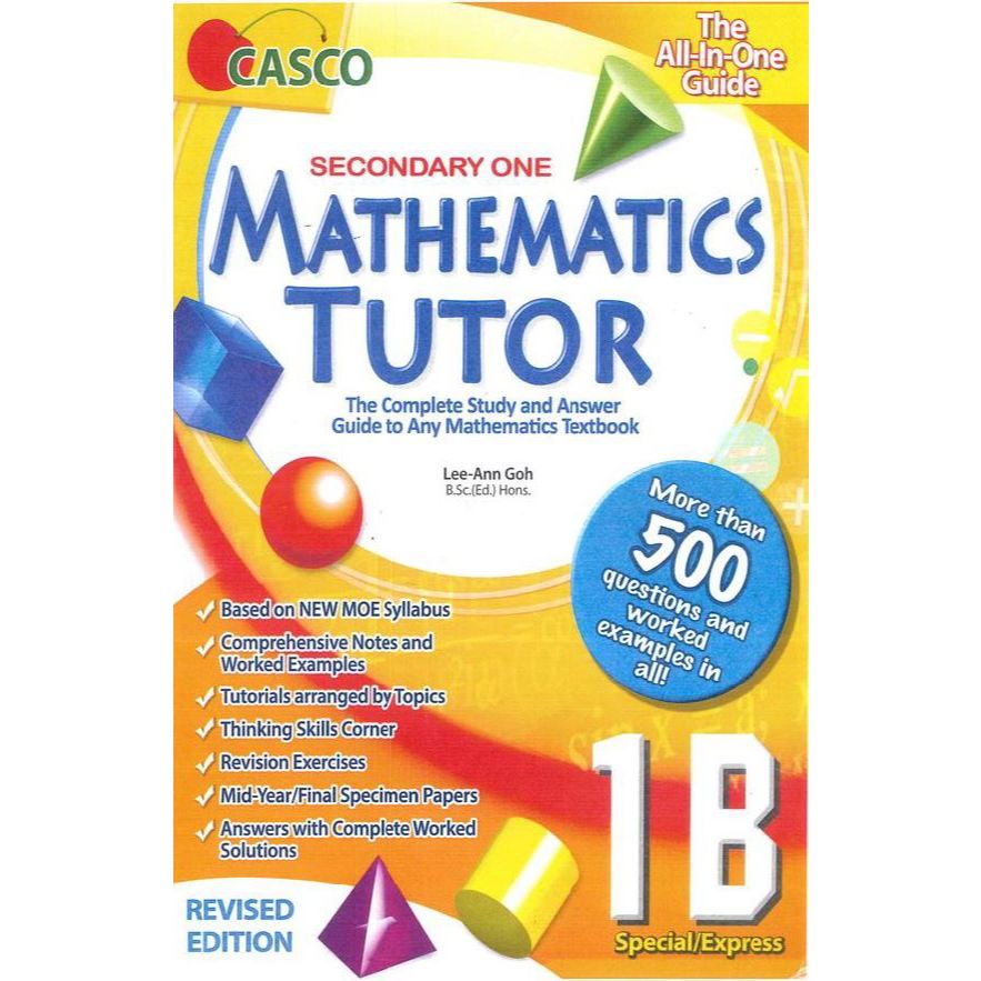 CASCO Secondary One Mathematics Tutor 1B + ANSWERS | Shopee Malaysia