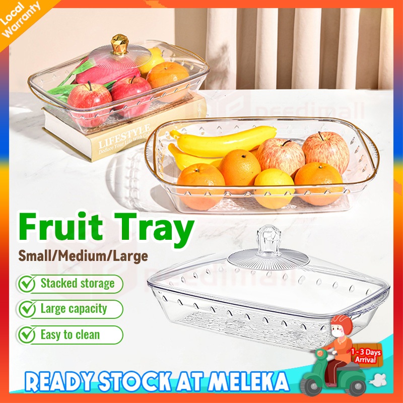 Transparent Buffet Food Tray with Cover Buffet Tray Set Dulang Hidangan ...