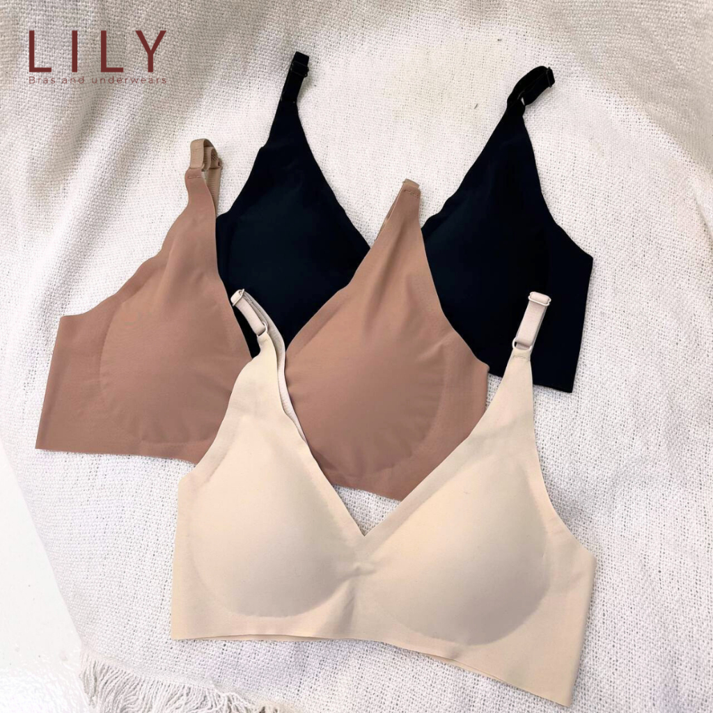 LILY 3/4 Cup Seamless Microfiber Wireless Bra Coli Wanita - 63-1005 ...