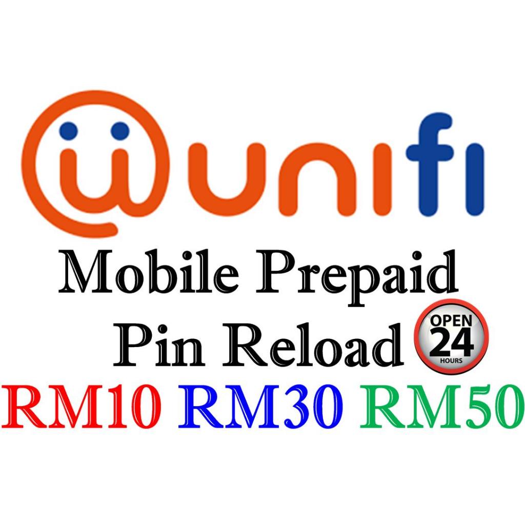 Unifi Mobile Prepaid Pin Reload RM10 RM30 RM50 (24Hours Open) | Shopee Malaysia