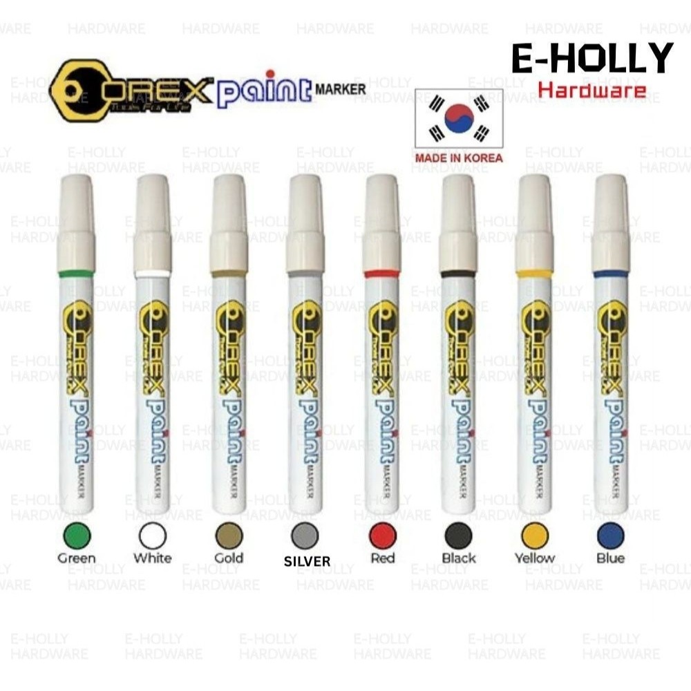 EHOLLY OREX Paint Marker Pen (Made in Korea) ( BLUE | YELLOW | BLACK ...