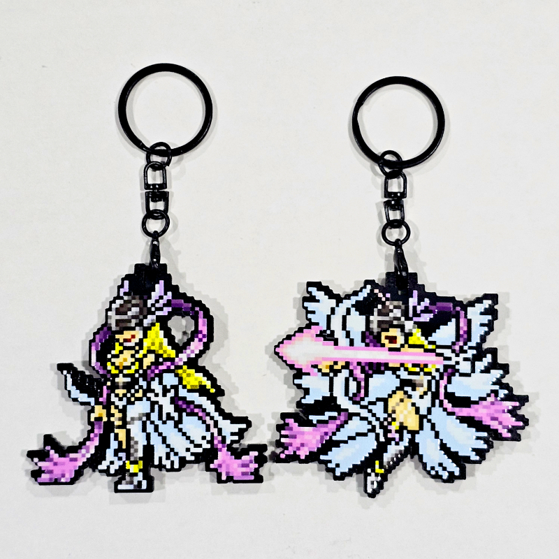 Digimon Angewomon Pixel Art Keychain | Shopee Malaysia